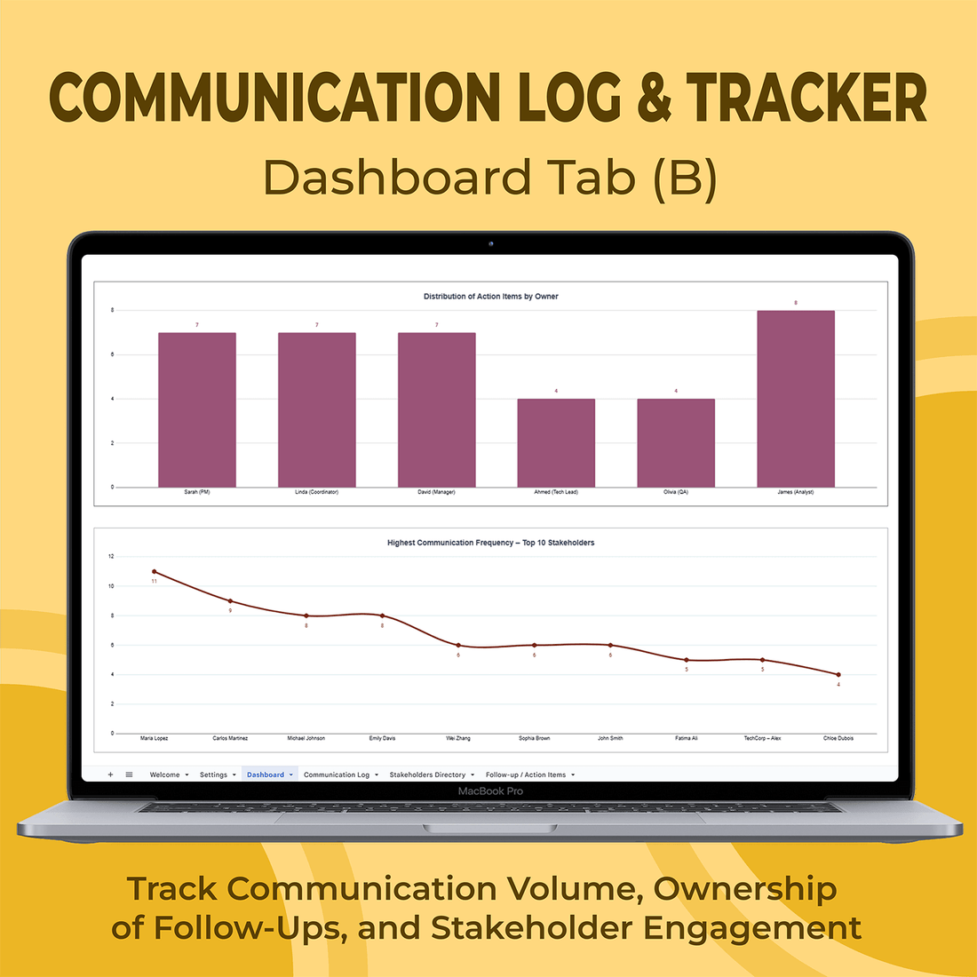 Communication Log and Tracker