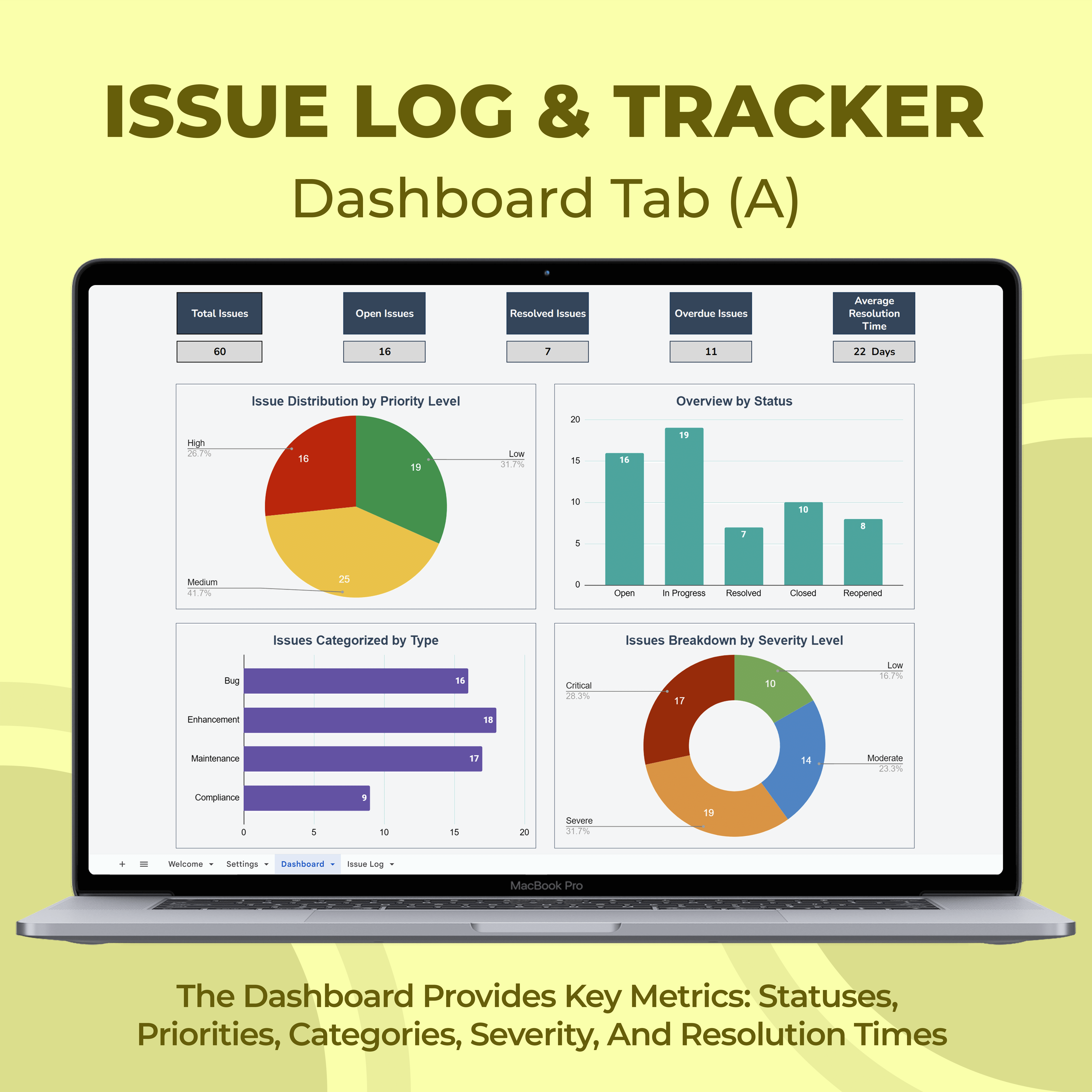 Issue Log and Tracker Template