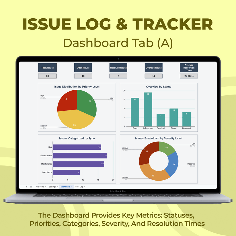 Issue Log and Tracker Template