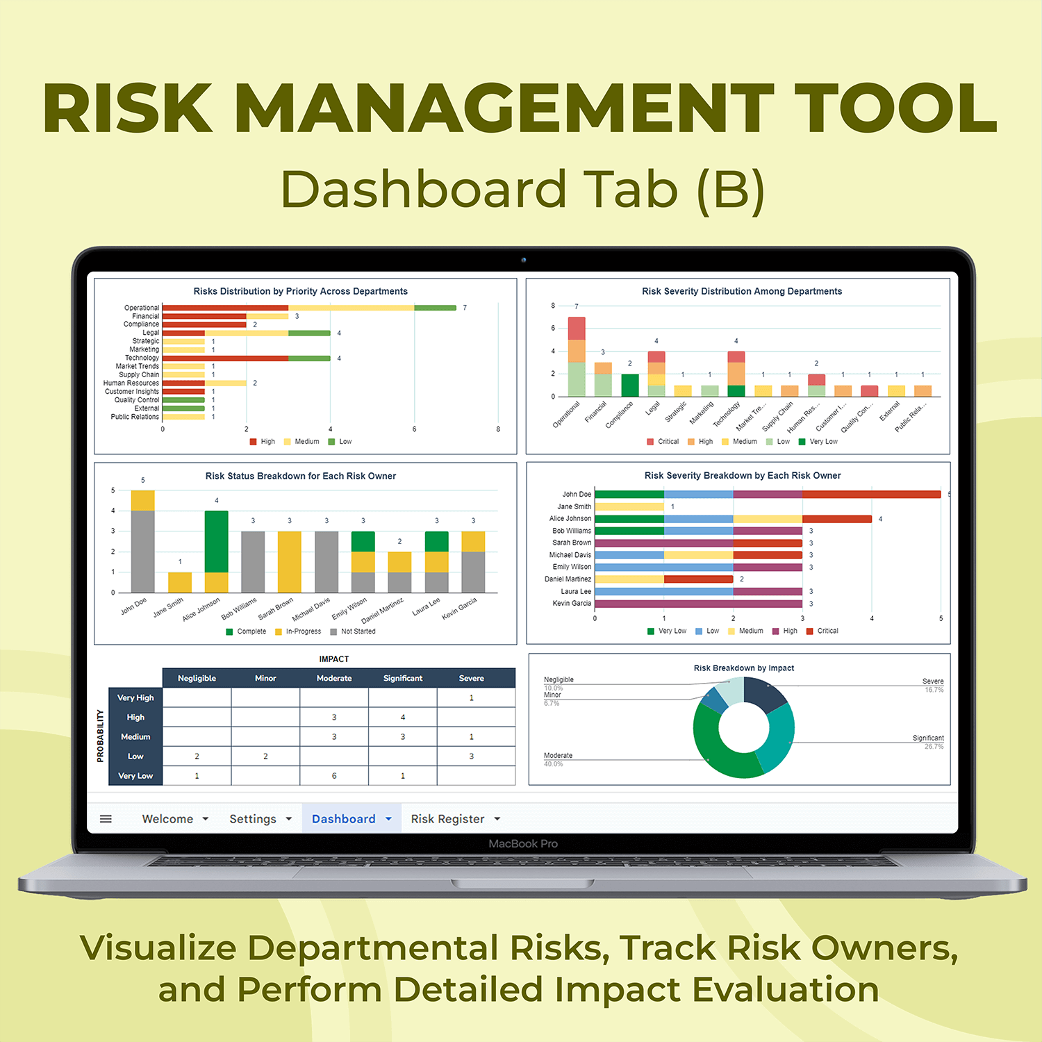 Risk Management Spreadsheet Tool