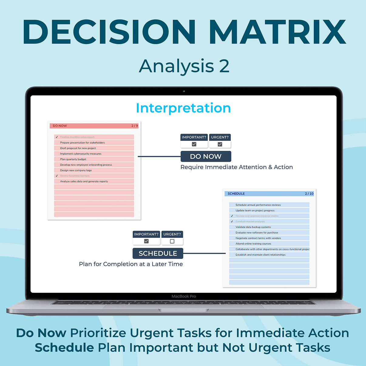 Decision Matrix Spreadsheet Template